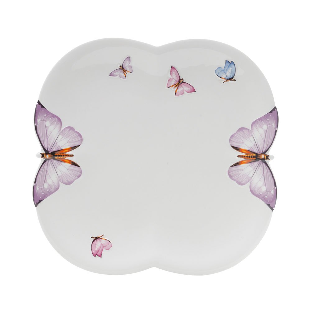 Jogo Jantar 42 Pcs Porcelana Borboletas 17206 Wolff Francói Presentes