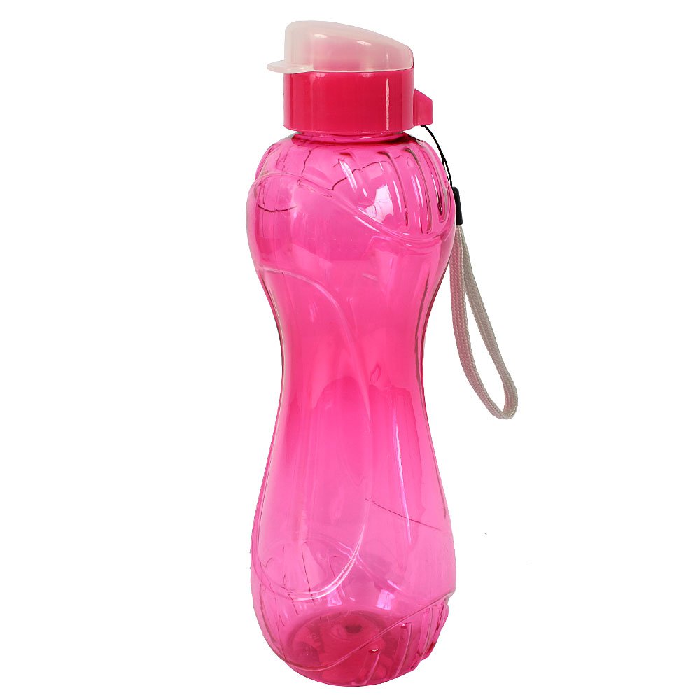 Garrafa Squeeze Pet Transcolor Com Alça 600 Ml - Feira da Madrugada SP